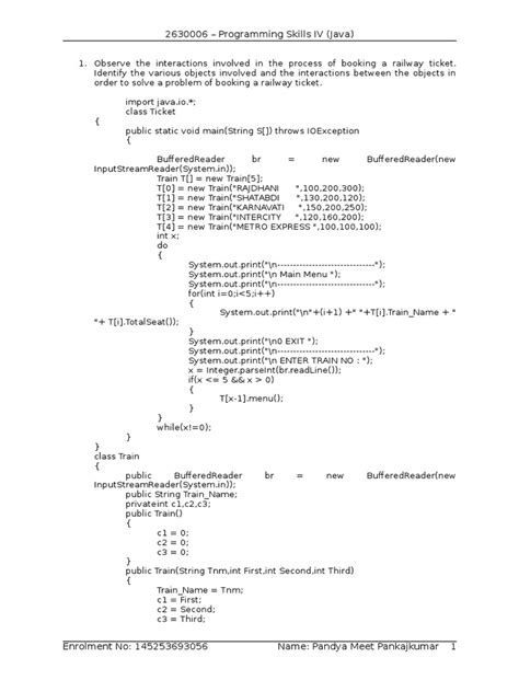 java practical submission format method computer