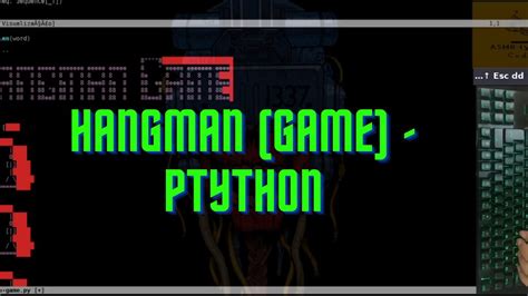 asmr programming hangman game python no talking youtube