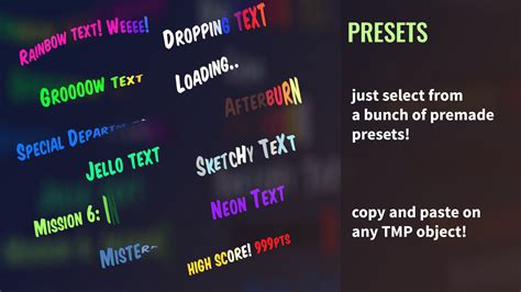 textmesh pro effect text animation system