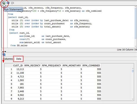 using the sql query node in a workflow