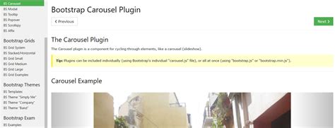 bootstrap slider using