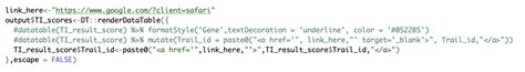 create hyperlink for elements in datatable in r shiny stack overflow