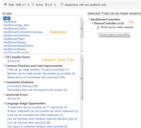 detect code issues in a build using resharper and teamcity help