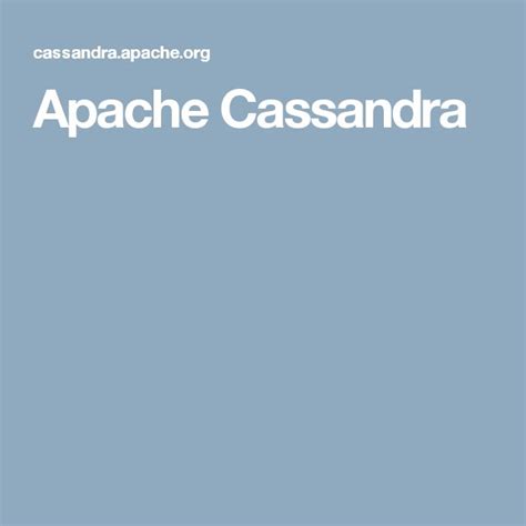 apache cassandra apache cassandra cassandra apache