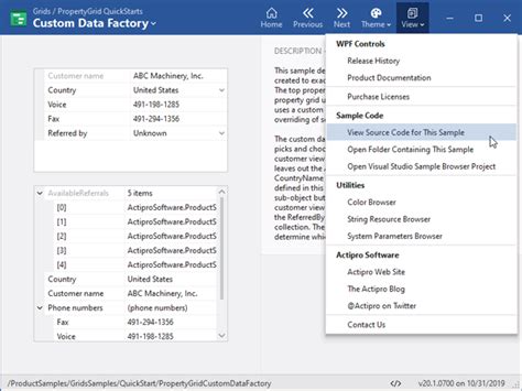 wpf samples application source code viewer the actipro blog