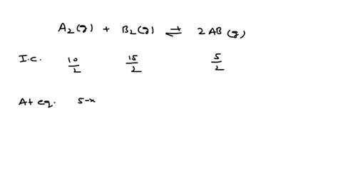 Solved Determine The Value Of Equilibrium Constant Kc For The