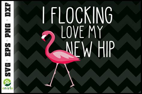 Flocking Hip Funny Pink Flamingo Graphic By Enistle · Creative Fabrica