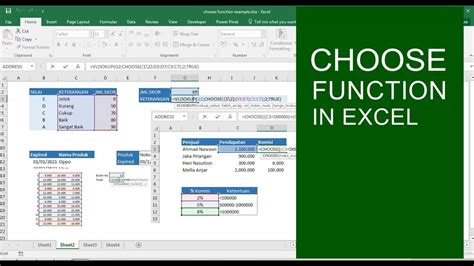 choose function in excel youtube