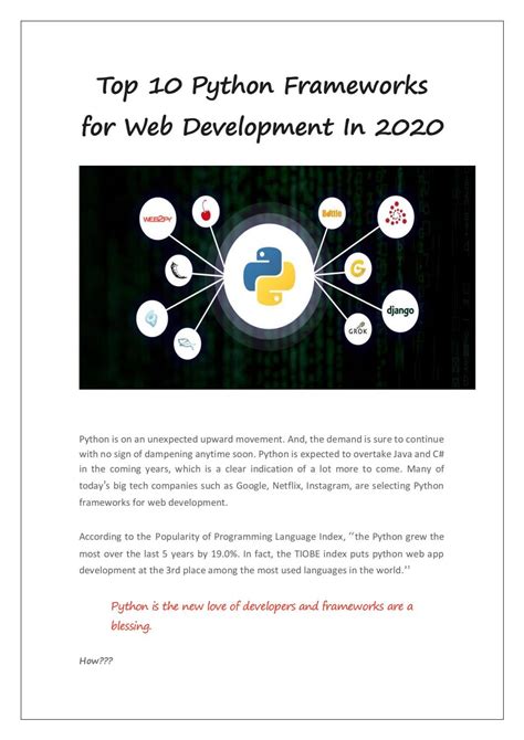 python app development framework 12 best python frameworks for rapid