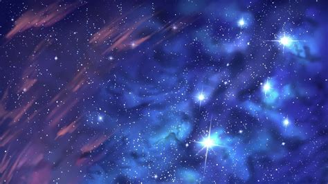 Download Starry Sky Anime Original 4k Ultra Hd Wallpaper By Kimigaart