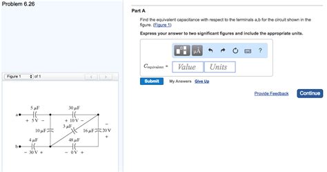 Solved Find The Equivalent Capacitance With Respect To The