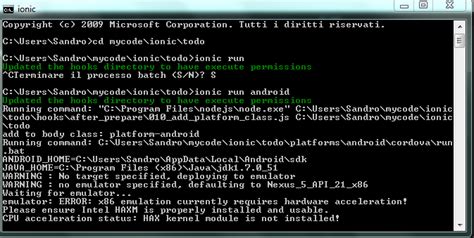 android using genymotion emulator with ionic framework stack overflow