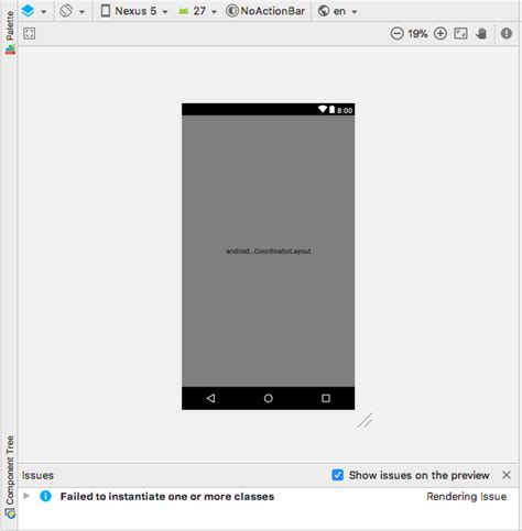 xml coordinatorlayout error after updating to android 3 0 1 stack