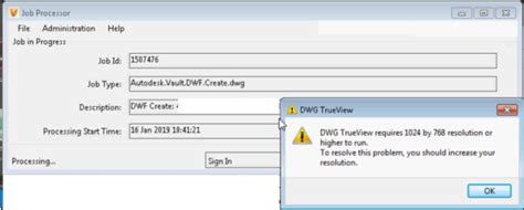 dwg trueview requires 1024 by 768 resolution or higher to run to