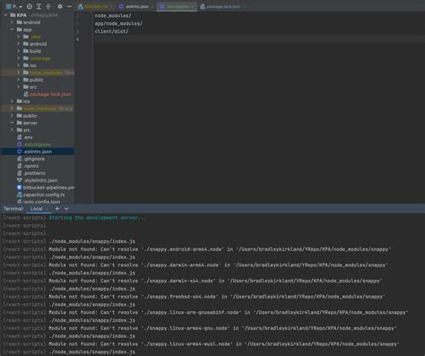 ios stop snappy module not found in eslint stack overflow