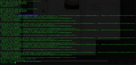 ช่วยดู error mogodb กับ php7 หน่อยครับ ตอนนี้ไม่สามารถรัน