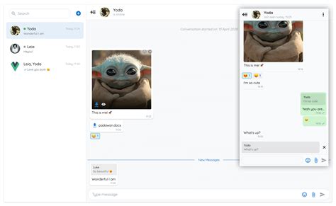 用vue js制作的漂亮聊天室组件 wenyanet