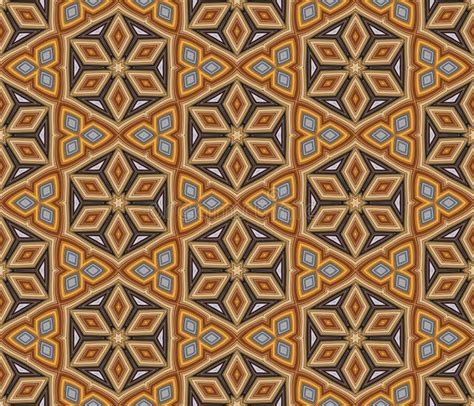 Abstract Hexagons Seamless Pattern Vector Geometric Pattern Of Many
