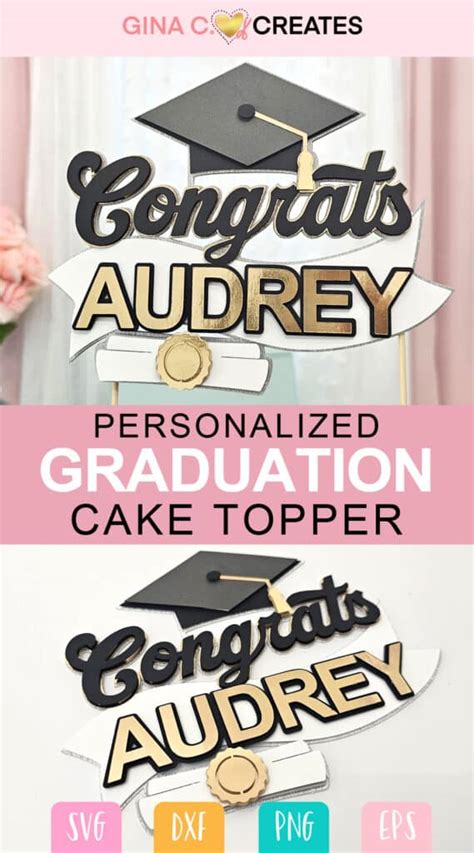 Personalized Graduation Cake Topper With Cricut