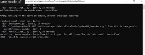 error exporting tkinter python app using pyinstaller