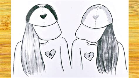 Cómo Dibujar Mejores Amigas Bff Dibujando Paso A Paso Para