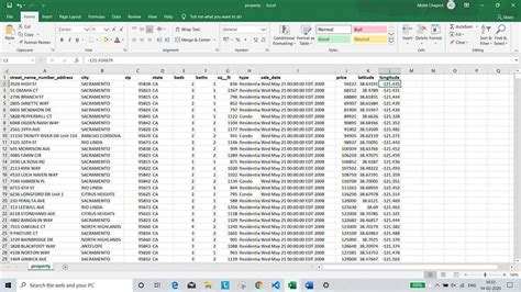 create map with csv or excel data