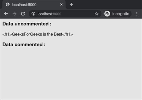 comment django template tags geeksforgeeks