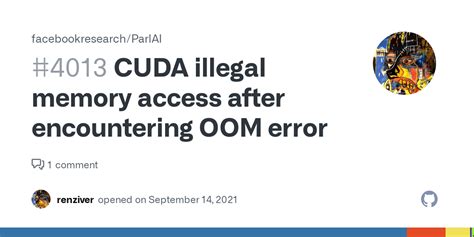 cuda illegal memory access after encountering oom error · issue 4013