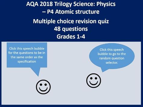 New 2018 Aqa Gcse Physics Trilogy Science P4 Atomic Structure Revision