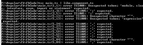unexpected token module class interface enum import