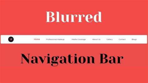 bootstrap menu hover with css blur effects css menu