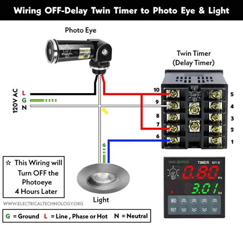 How To Wire Twin Timer To Photo Eye Circuit For Time Delay