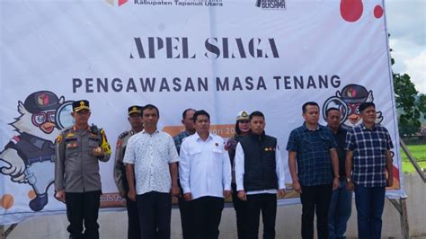 Bawaslu Taput Apel Siaga Pengawasan Masa Tenang Pemilu Apk Ditertibkan