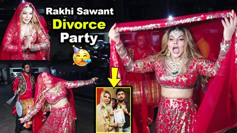 Rakhi ने रखी पति Adil Durrani से Divorce की Party Rakhi Sawant
