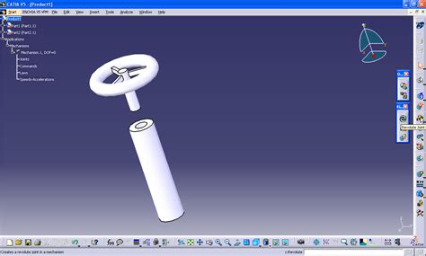 tutorial how to create a revolute joint in catia v5 grabcad