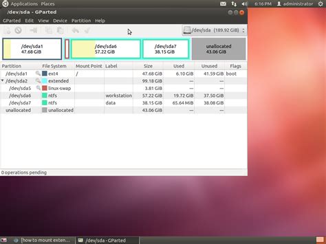 partitioning how to mount extended partition in ubuntu for all users