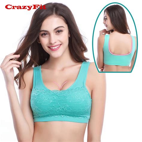 Crazyfit Sexy Sports Bra Running Women 2018 Push Up Padded For Running