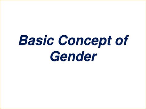 ppt basic concept of gender powerpoint presentation free download