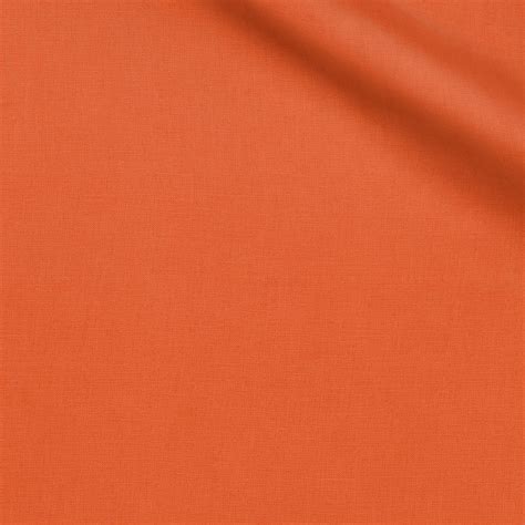 Orange 3 4 Sleeve Banded Collar Linen Cotton Dress Shirt With Pockets
