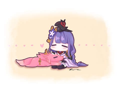 Raiden Shogun Yae Miko Kujou Sara Yae Miko And Kujou Sara Genshin