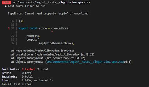 ts jest reactjs unit test says typeerror cannot read