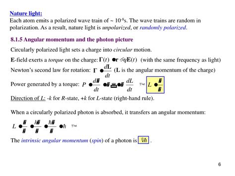 Ppt Chapter 8 Polarization October 22 24 Nature Of Polarization 8 1