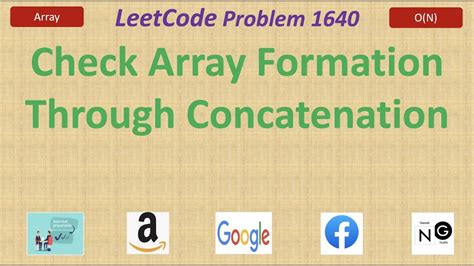 check array formation through concatenation leetcode 1640 array