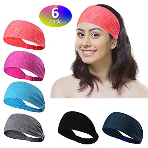 6 Pieces Sports Headbands Yoga Cycling Running Fitness ExerciseÂ