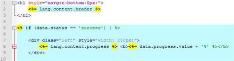 javascript ejs syntax highlighting in html files with