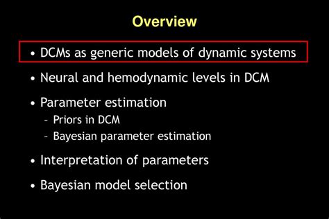 Dynamic Causal Modelling Dcm Theory Ppt Download
