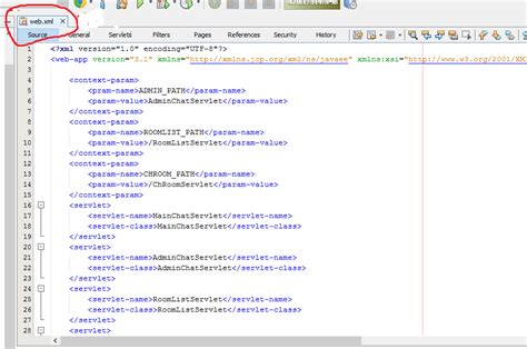 java error in web xml file when i add context parameters to it
