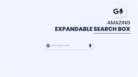 amazing expandable search box using html css and javascript youtube