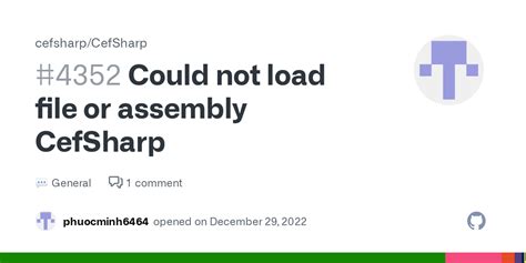 could not load file or assembly cefsharp · cefsharp cefsharp