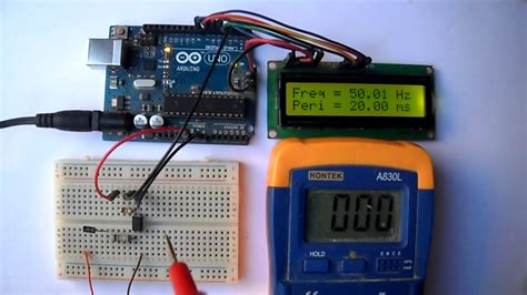 arduino 220v ac frequency counter youtube